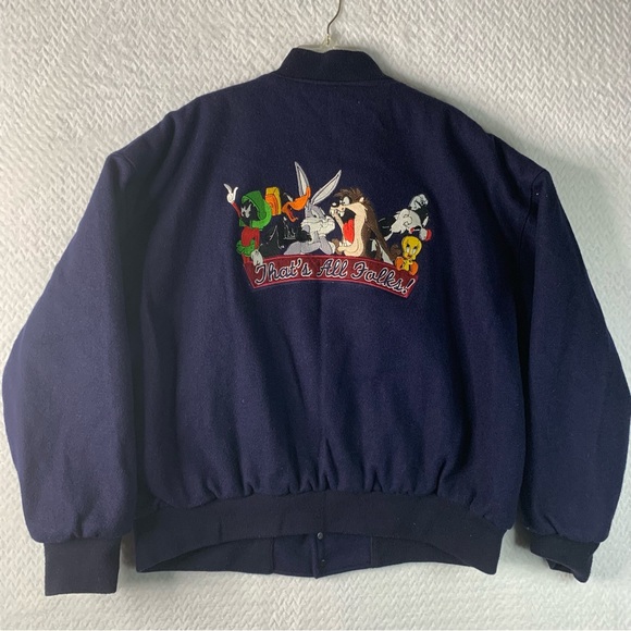 Warner Bros. | Jackets & Coats | Vintage Warner Brothers Varsity Jacket ...